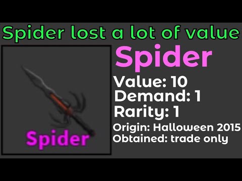 SPIDER DROPPED!!! 2017 GODLYS RISE, CAVERN rose even more (MM2 VALUE LIST REVIEW)
