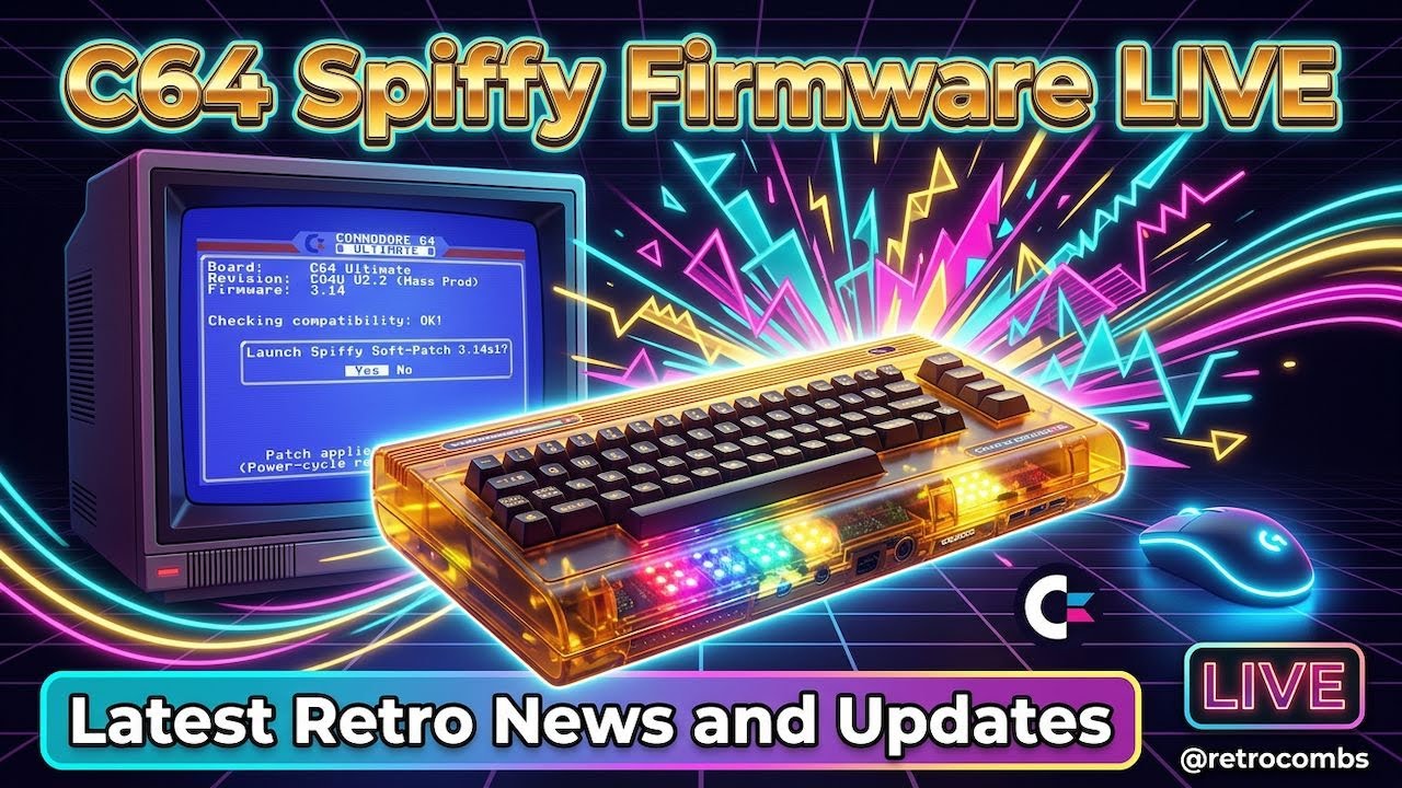 🔴 LIVE: Commodore 64 Ultimate Spiffy Firmware Update!