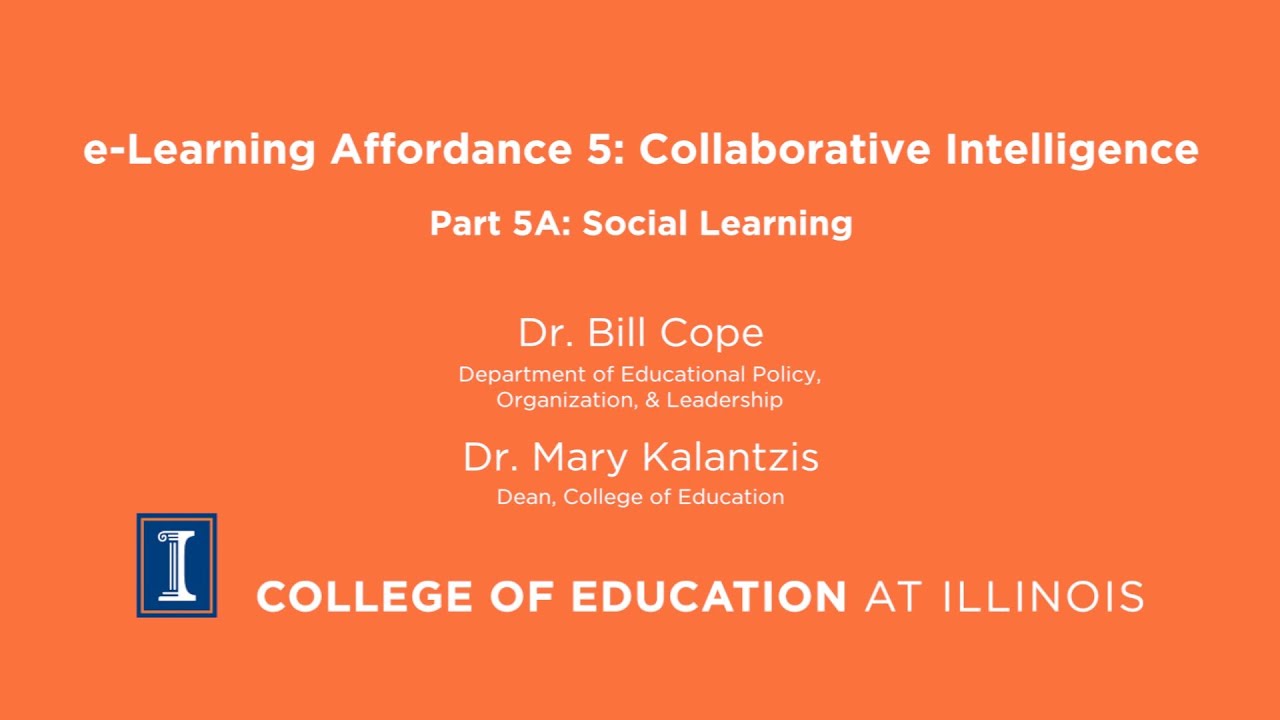 e-Learning Affordance 5a: Collaborative Intelligence