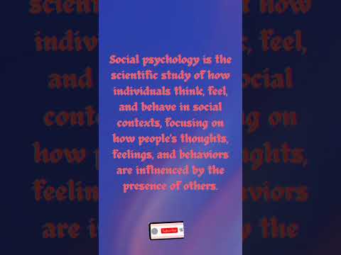 WHAT IS SOCIAL PSYCHOLOGY #selfcare #mentalhealth #mindfulness #socialpsychology