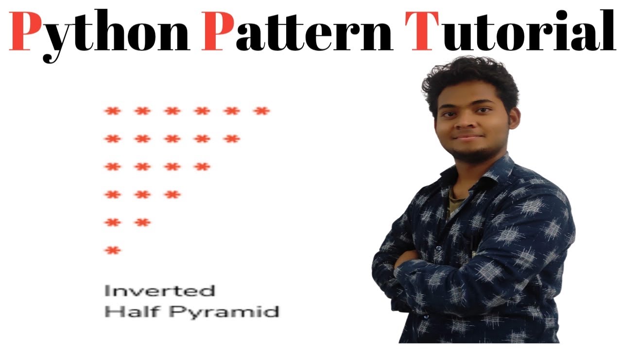 Draw Inverted Half Pyramid Pattern in Python | python for beginners #python_for_beginners #python