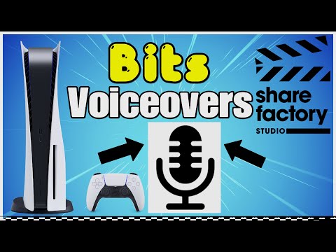 How to use PS5 Bits Voiceover on sharefactory studio