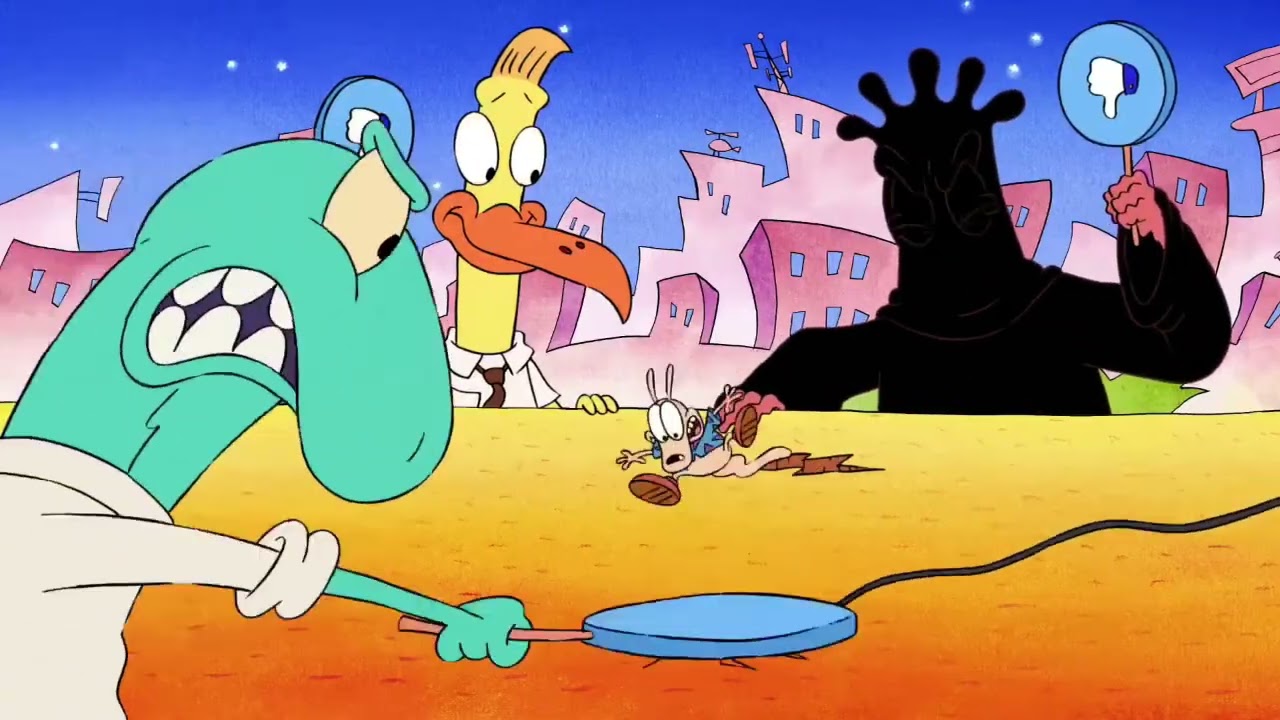 Rocko's modern life static cling opening forwards and backwards inexplianably