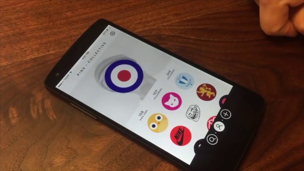Pin-creator in app