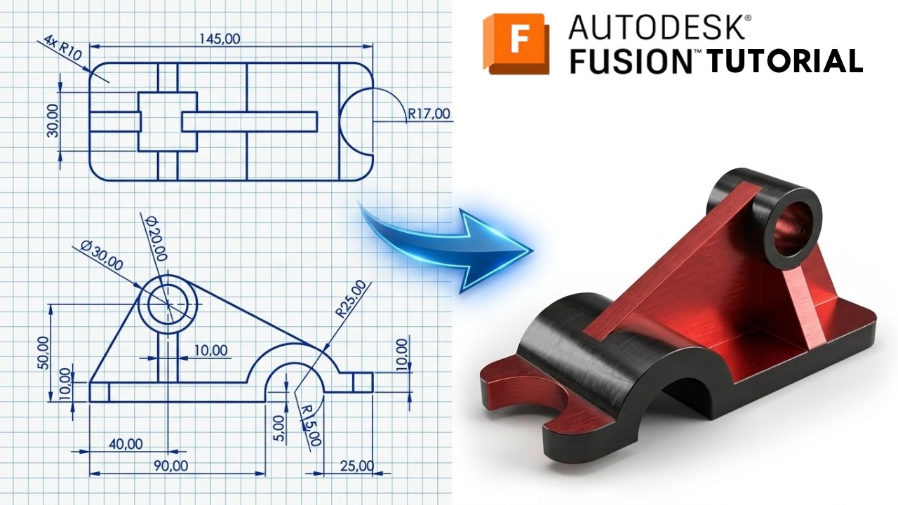 Fusion 360 From Zero | Beginner Step-by-Step Modeling Tutorial #25