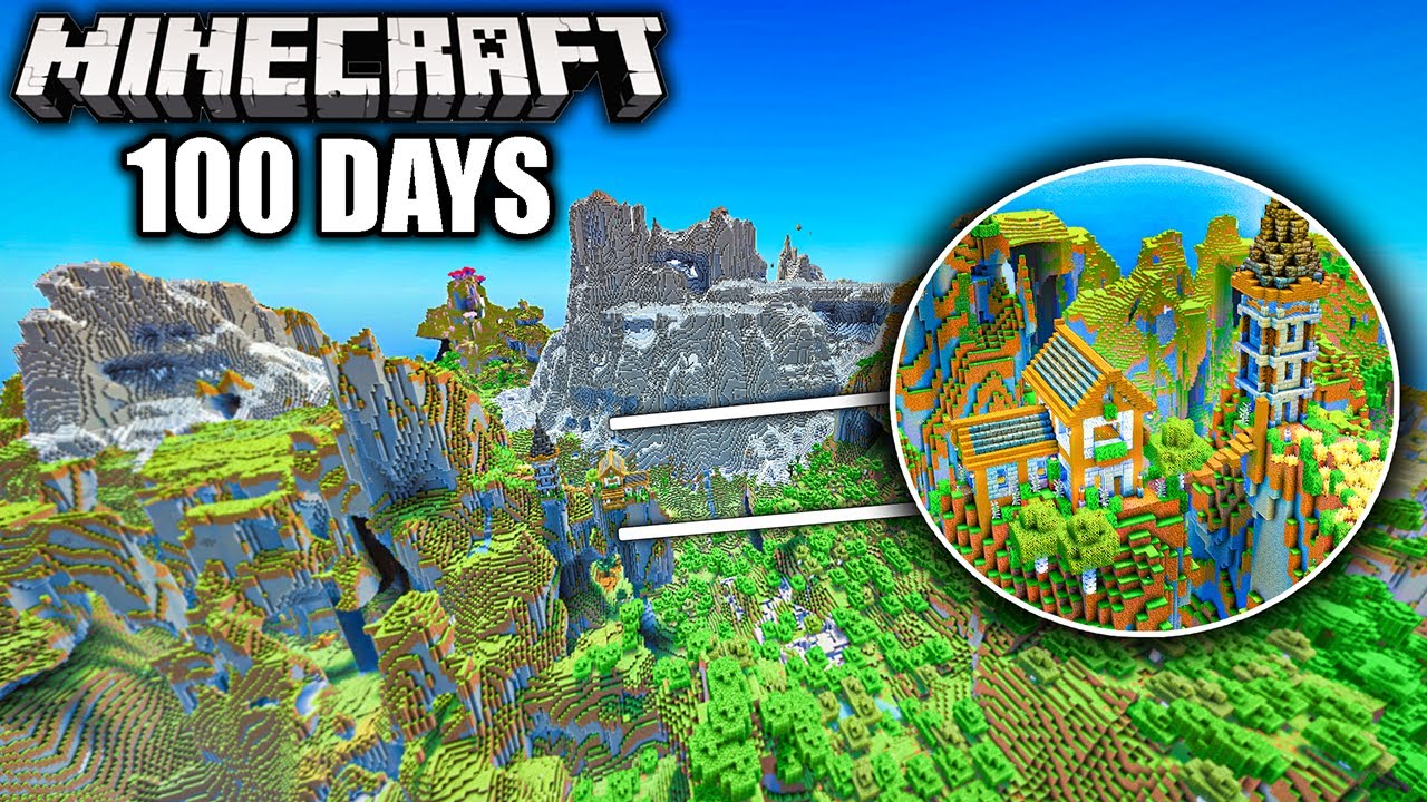 I Survived 100 Days In Minecraft Amplified Hardcore