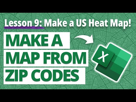How to Make a US Heat Map in Excel with Zip Code Lists! 🗺️ [Lesson 9 of 11]
