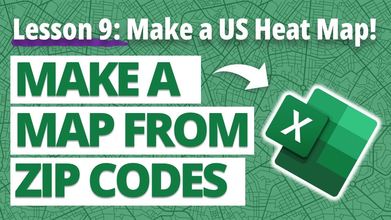 How to Make a US Heat Map in Excel with Zip Code Lists! 🗺️ [Lesson 9 of 11]