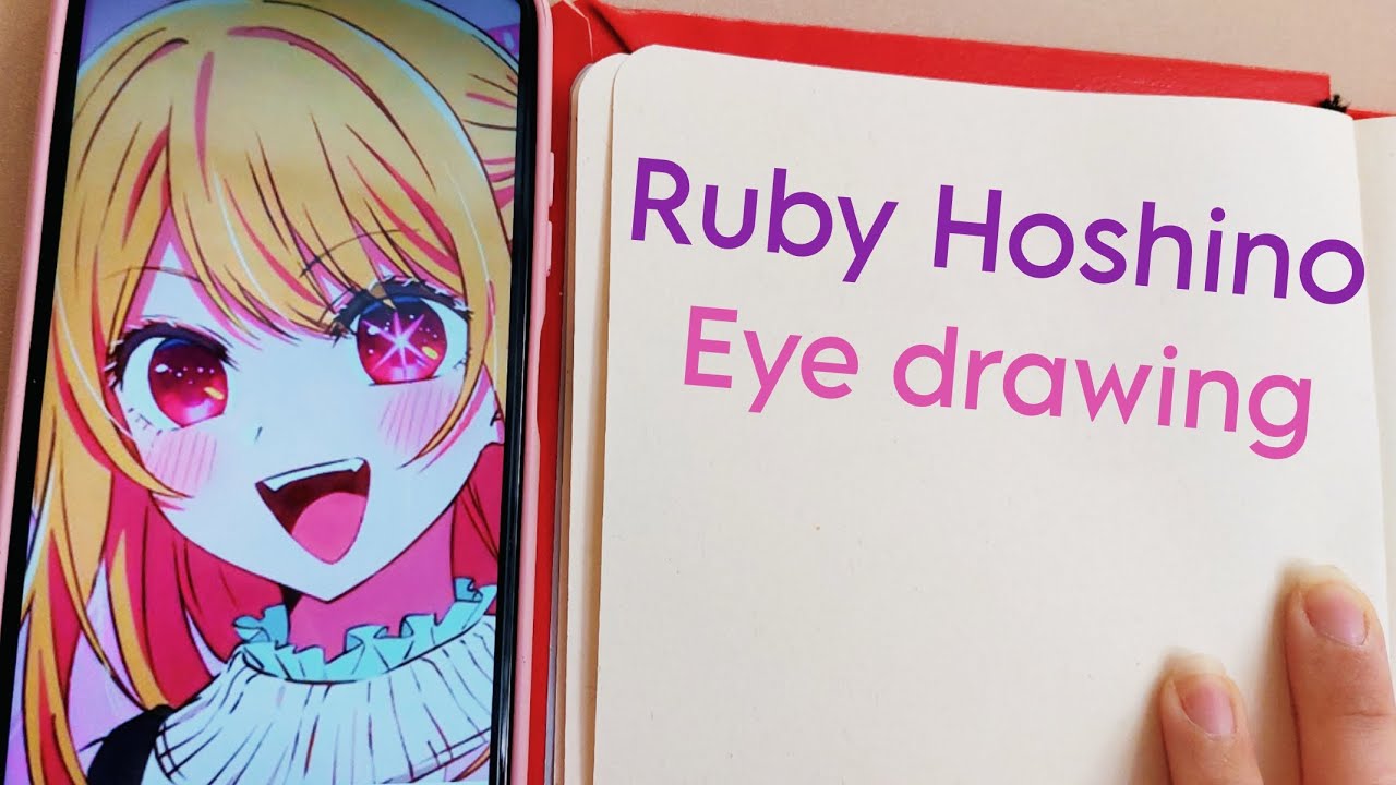 Eye drawing Ruby Hoshino from oshi no ko /anime drawing- Rini8sh