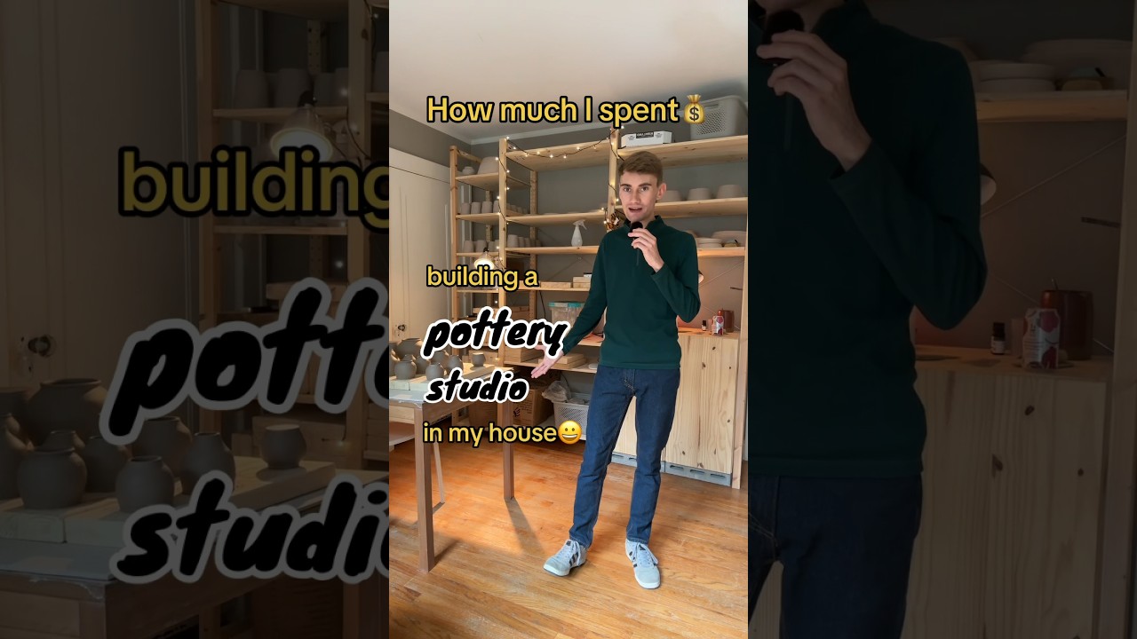how much I spent building a pottery studio in my house💸