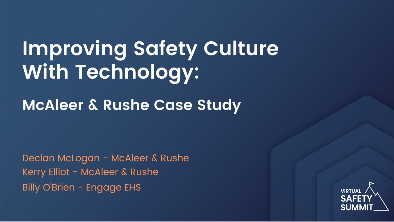 Engage EHS Webinar - Improving Safety Culture With Technology