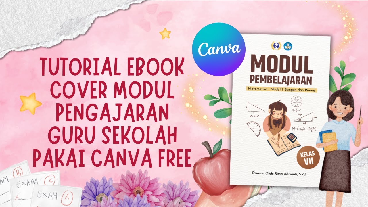 Tutorial Cover Ebook Modul Pengajaran di Canva FREE