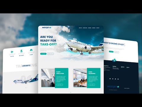 Complete Airline Website Design | HTML, CSS, JS | Responsive Landing Page