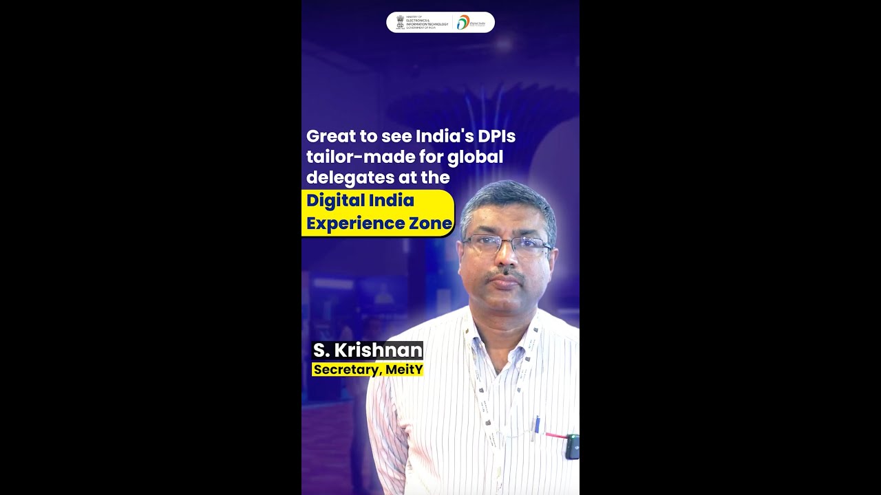 Secretary MeitY Shri S Krishnan praised the Digital India Experience Zone
