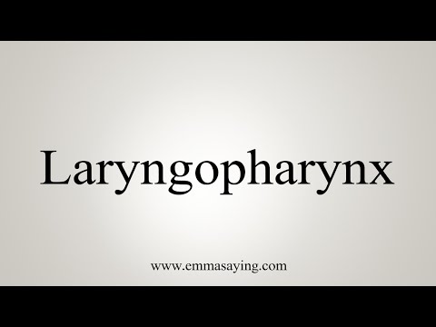 How To Say Laryngopharynx