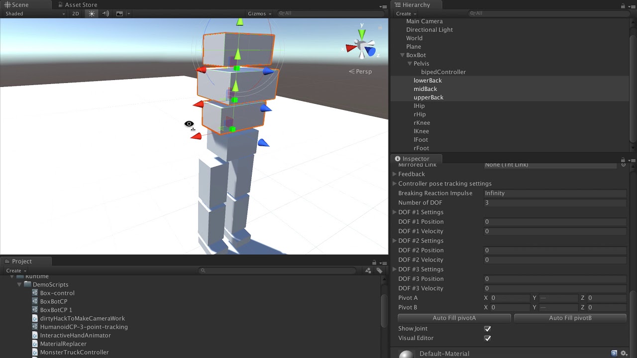 Tutorial: Creating Self-balanced Box Bot from Boxes in Unity (Part-3)