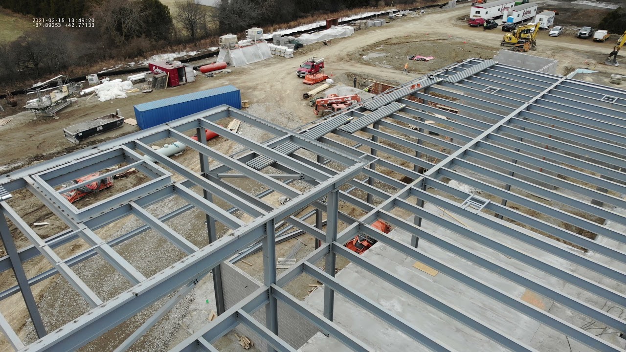 Construction Progress Video for New Manufacturing Facility in Racine County