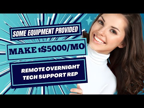 Work from Home | Overnight Remote Shift | Technical Support Rep | Make up to $60K