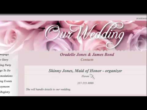 Personal Wedding Websites