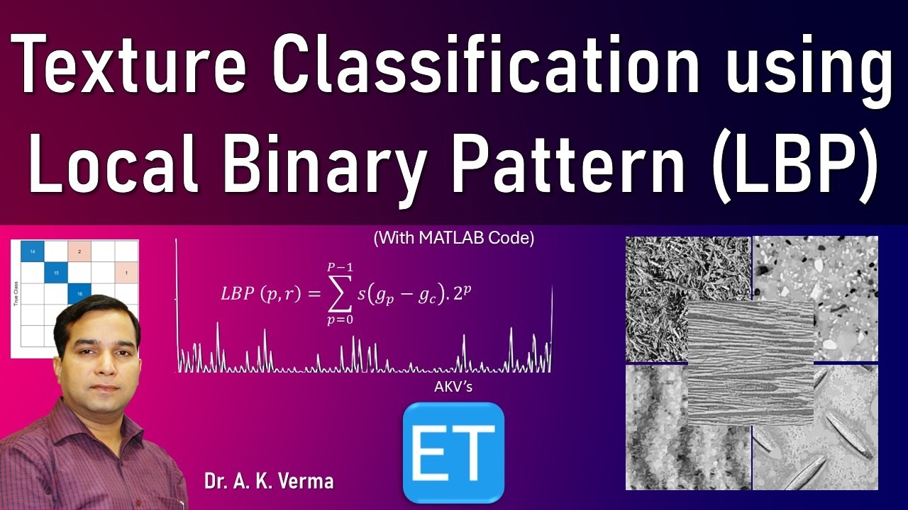 Texture Classification using Local Binary Pattern (LBP) (With Matlab Code)