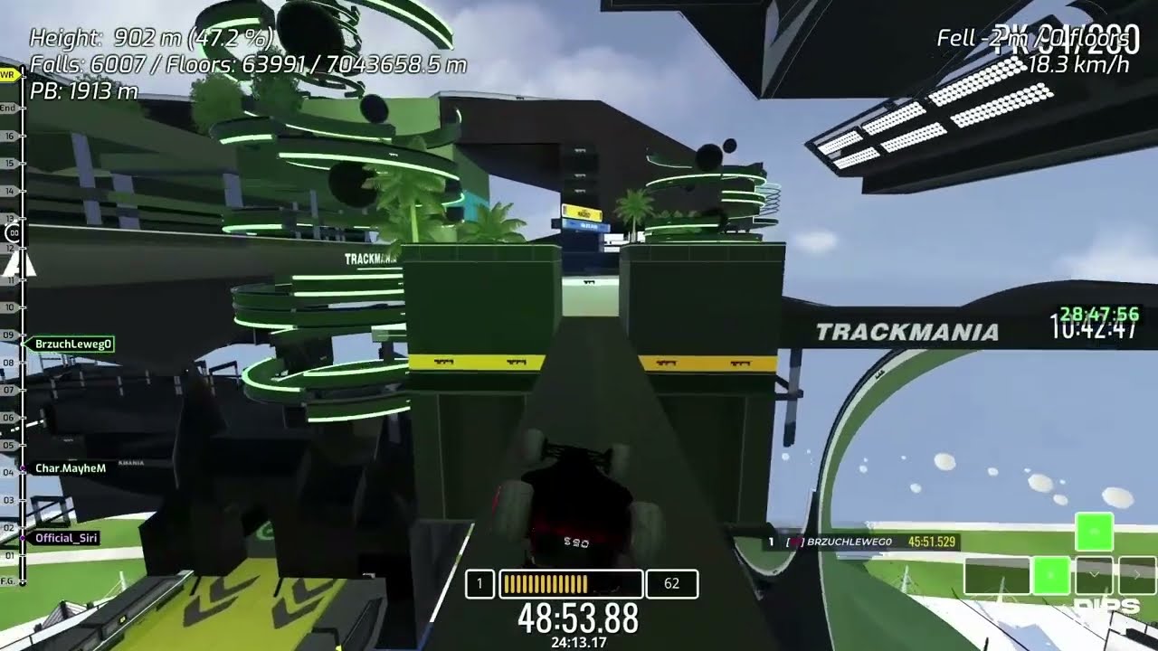 Trackmania - Deep Dip 2 with cp - Floor 8 with tips from noob player.