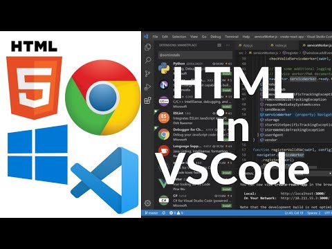 How to run html in vscode visual studio code in chrome on windows 10 ...