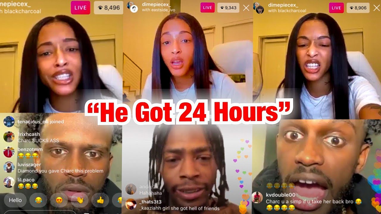 DIAMOND NICOLE & BLACK CHARCOAL FIGHT AFTER BREAK UP 💔 + SNAP DOG GIVES CHARC 24 HOURS 😳