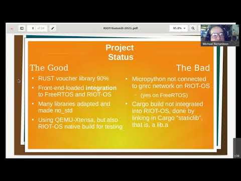 RIOT Summit 2021, Training and Rapid Prototyping with RIOT: "Building and Integrating Rust for RIOT"