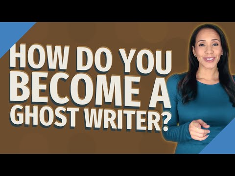 How do you become a ghost writer?