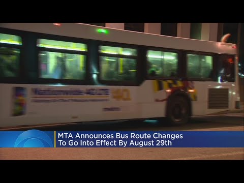 MTA Announces Bus Route Changes To Go Into Effect By Aug. 29th