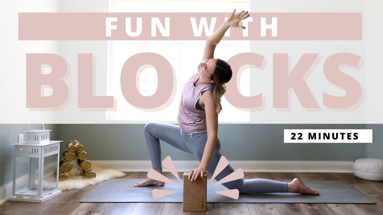 Fun with Blocks | 20-minutes creative yoga flow with blocks