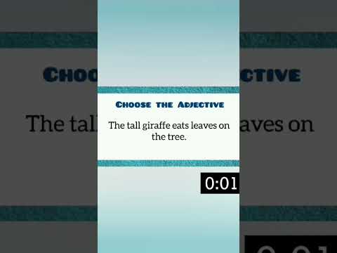 adjective/choose the correct adjective/English Grammar Quiz #grammar #adjective