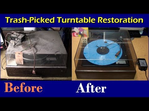 Trash-picked 1979 Zenith MC9020 turntable restoration