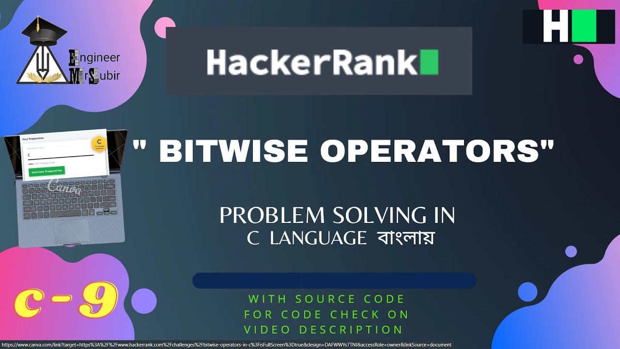 9 Bitwise Operators| Hackerrank C Solutions | Hackerrank Problem Solving