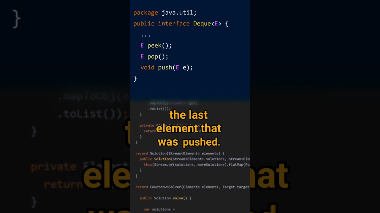 What are the main operations of a stack or a queue?  - Cracking the Java Coding Interview