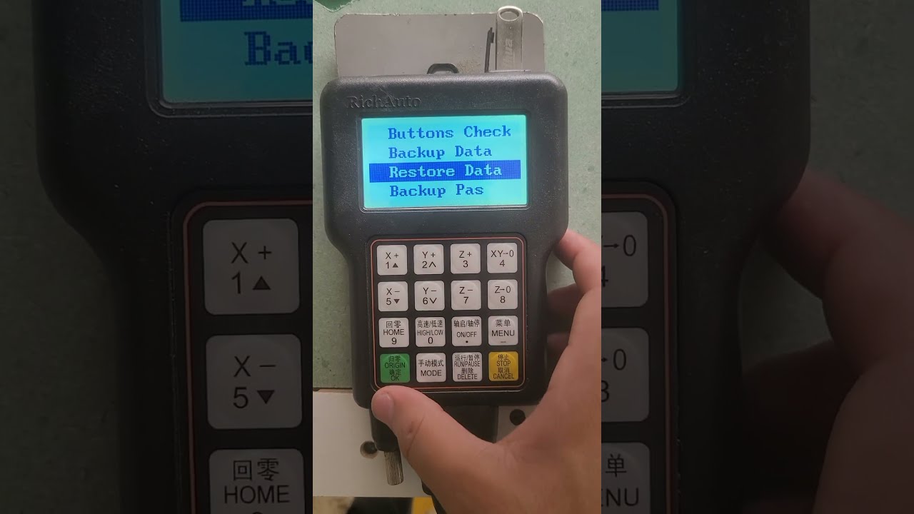 How To Reset Cnc Peramater In Rich Auto System