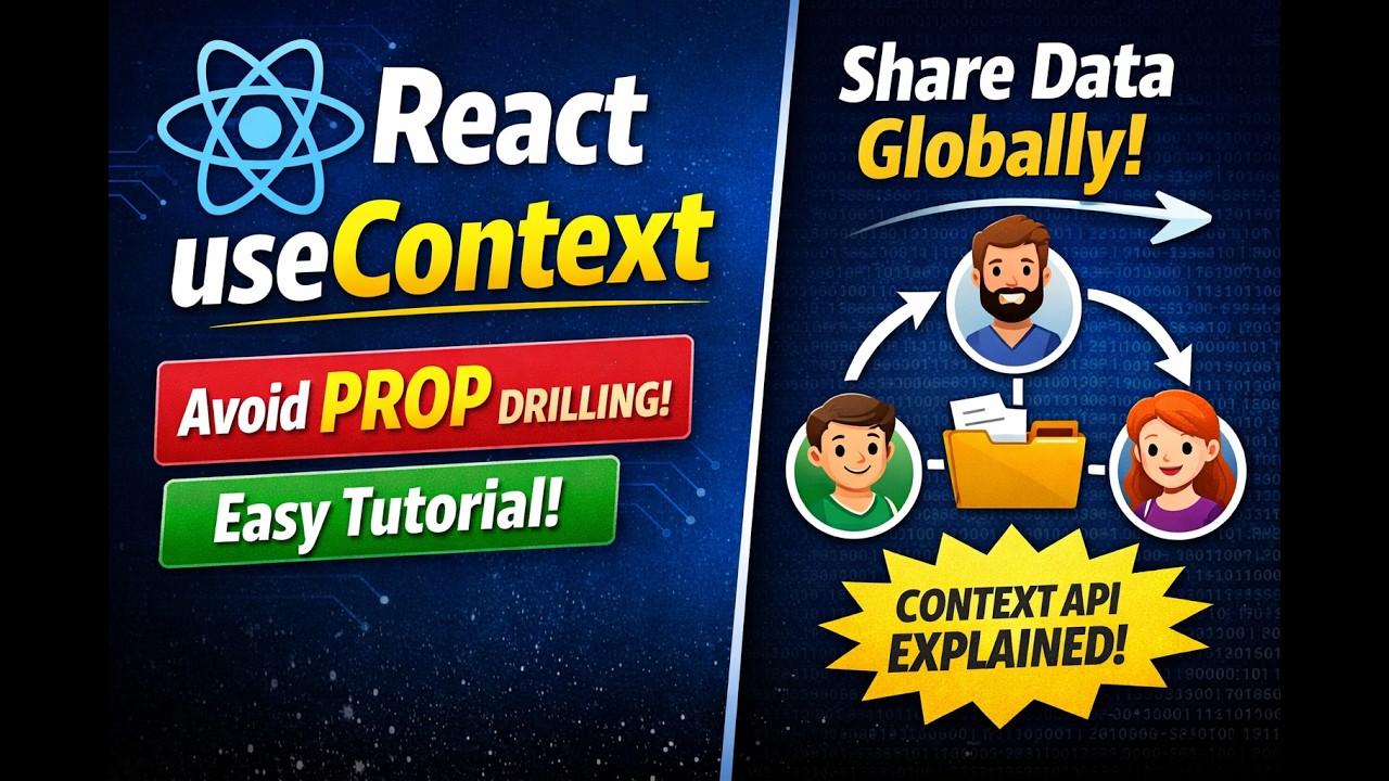 React useContext Hook Explained | Avoid Prop Drilling Easily