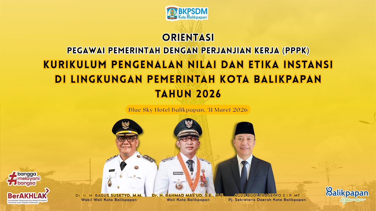 Pembukaan Orientasi PPPK Kurikulum Pengenalan Nilai dan Etika Instansi Tahun 2026