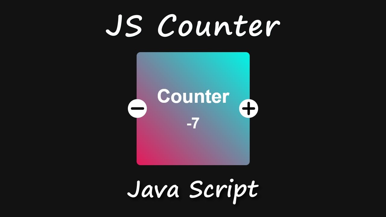 JS Counter | JavaScript Tutorial