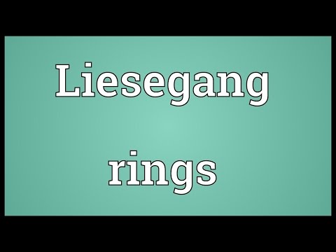 Liesegang rings Meaning