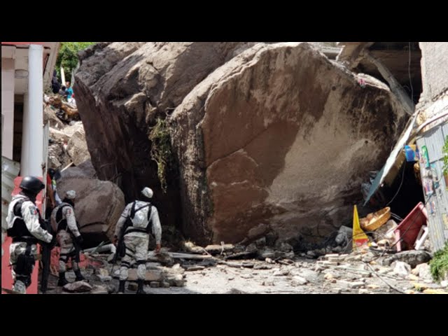 Deslave en Cerro del Chiquihuite deja cuatro desaparecidos y tres casas sepultadas