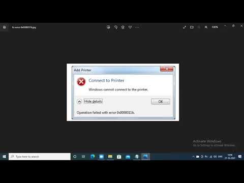 Fix error 0x0000011b - Sharing Printer !##Windows 7,10,11