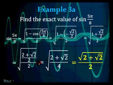 13-8 Double-Angle and Half-Angle Formulas