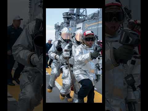 USS Tripoli Conducts General Quarters Drill and Main Space Fire Drill