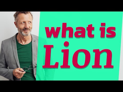 Lion | Meaning of lion