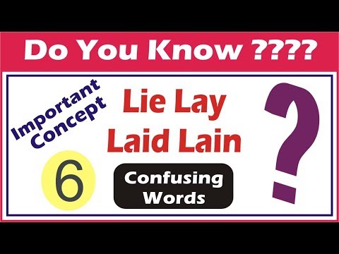 Lie Lay Laid Lain Rule का Confusion & Difference I Common Mistake | Confusing Words in English