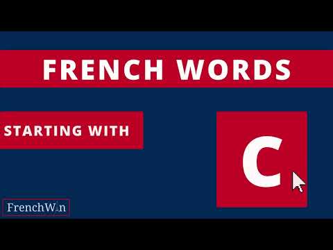 French Words Starting With C - FrenchWin