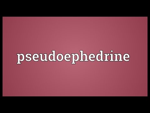 Pseudoephedrine Meaning