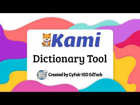 Dictionary tool