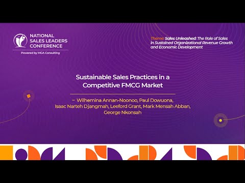 SUSTAINABLE SALES PRACTICE IN A COMPETITIVE FMCG MARKET BY PAUL DOWUONA